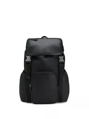 BOSS Top-grain Buckle Backpack - Black