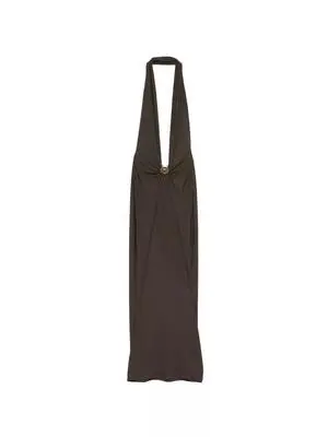 Christopher Esber Ruched Halterneck Midi Dress