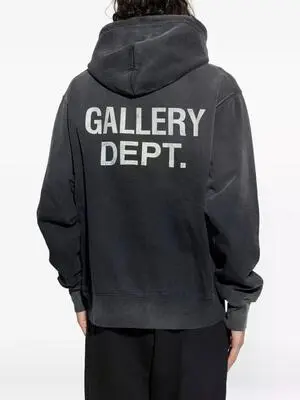 GALLERY DEPT. Logo Print Hoodie - Black
