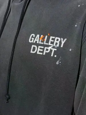GALLERY DEPT. Logo Print Hoodie - Black