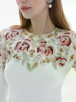 DINA MELWANI Long-sleeves Maxi Dress