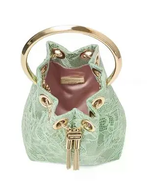 JIMMY CHOO Micro Bon Bon Mini Bag With Lace Handle