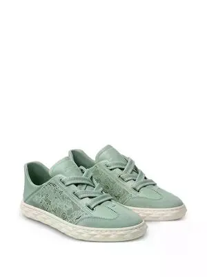 JIMMY CHOO Diamond Flex Laced Laser-cut Sneakers