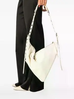 By Far Leather Trayana Cross Body Bag - Neutrals