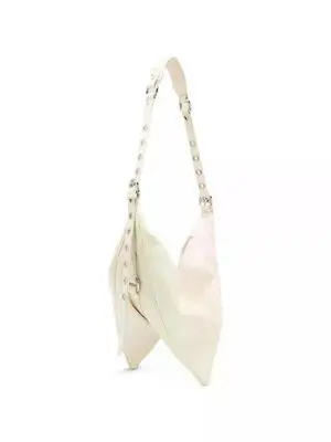 By Far Leather Trayana Cross Body Bag - Neutrals