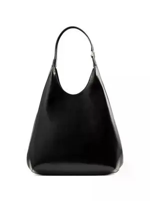 By Far Amber Folio Patent Leather Shoulder Bag
