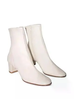 By Far Almond-toe Ankle Boots - Neutrals
