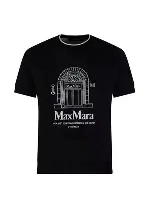 Max Mara Graphic Crew-neck Top