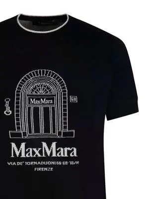 Max Mara Graphic Crew-neck Top