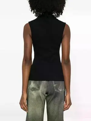 LEMAIRE Asymmetrical Fitted Top - Black