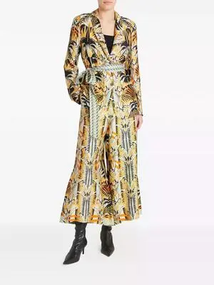 TEMPERLEY LONDON Odette Belted Geometric-print Jacket