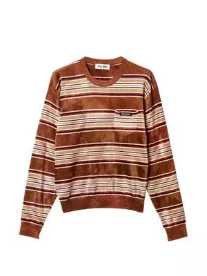 Miu Miu Striped Chenille Sweater