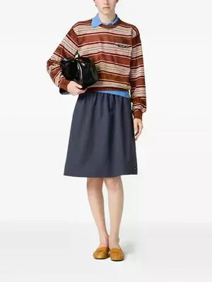 Miu Miu Striped Chenille Sweater