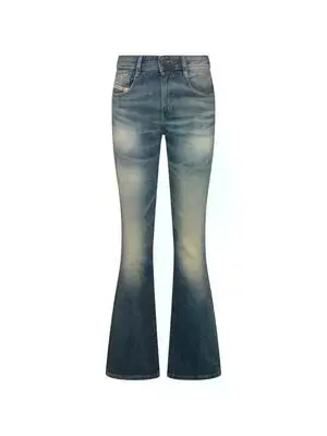 DIESEL Logo-patch Flared Jeans