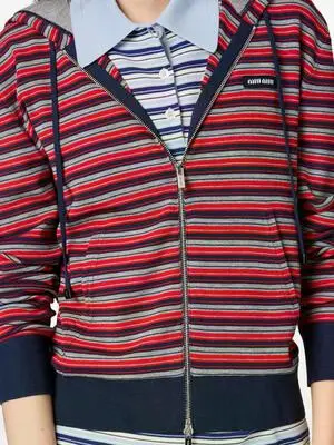 Miu Miu Striped Hoodie
