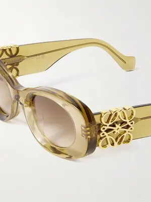 Loewe Anagram Oversized Cat-eye Sunglasses - Yellow