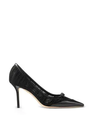 JIMMY CHOO Love Bow 85mm Leather Pumps