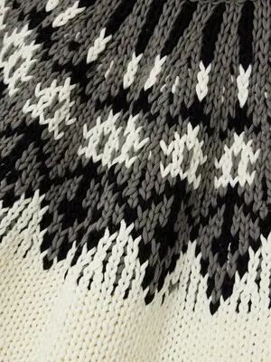 Altuzarra Marty Fair Isle Cotton Sweater - Neutrals