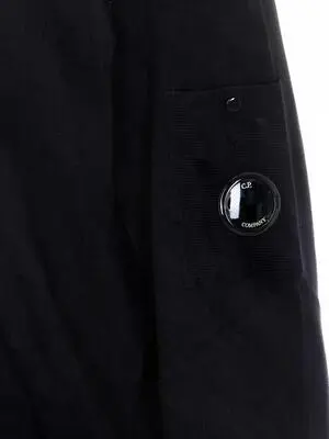 C.P. COMPANY Logo-patch Crew-neck Sweater - Black