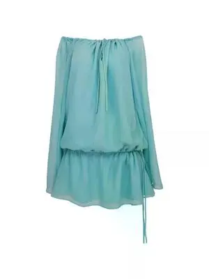 Azeeza Elina Chiffon Mini Dress - Blue
