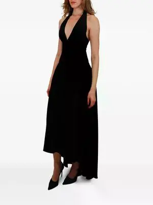 Azeeza Zsa Zsa Cdc Halterneck Gown - Black