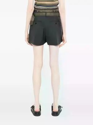 Sacai Belted Side-panel Shorts