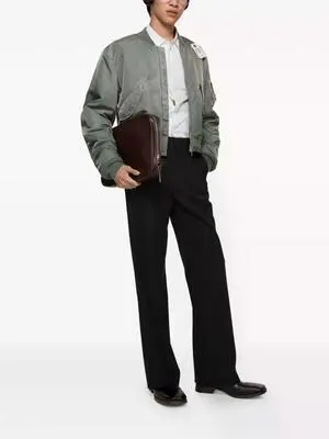 Acne Studios Padded Bomber Jacket With Zip Pocket - Grey