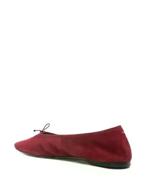 AeydĒ Tiby Suede Ballerinas - Red