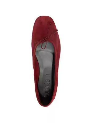 AeydĒ Tiby Suede Ballerinas - Red
