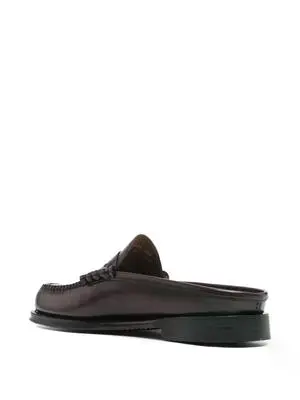 G.H.BASS Weejuns Larson Penny Mules - Brown
