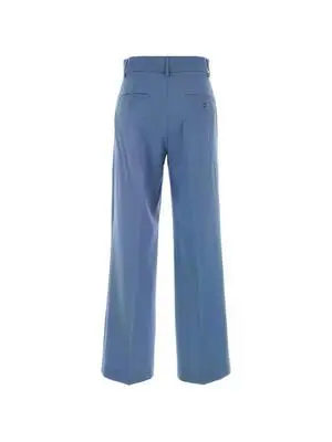 Max Mara Visivo Wool Trousers - Blue