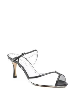 Manolo Blahnik Versari Leather Sandals