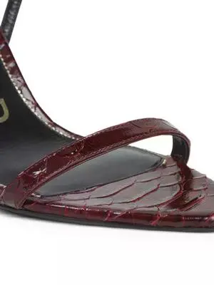 TOM FORD Padlock-detail Stiletto-heel Sandals - Red