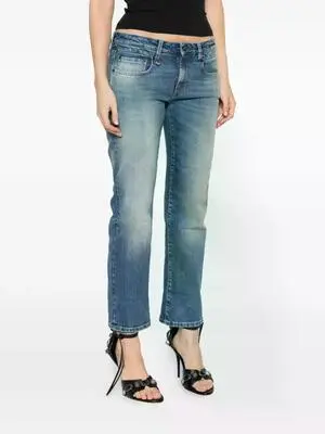 R13 Cuffed Straight Jeans