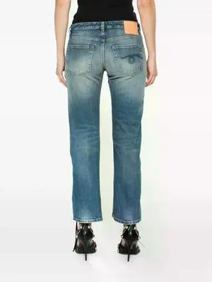 R13 Cuffed Straight Jeans