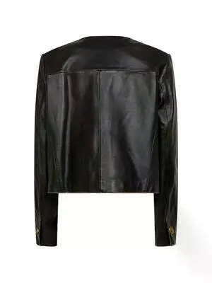 ARMA Button Leather Jacket