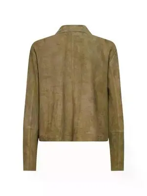ARMA Buttoned Leather Jacket - Green