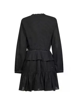MARANT ETOILE Lace Trim Ruffled Dress