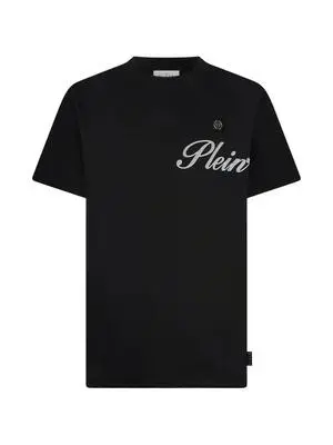 Philipp Plein Round-neck Logo T-shirt - Black