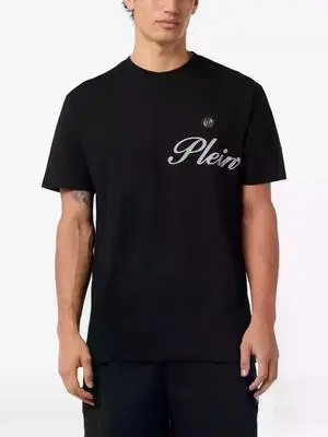 Philipp Plein Round-neck Logo T-shirt - Black
