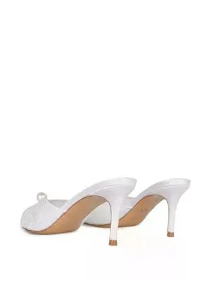 BLACK SUEDE STUDIO Debby Mesh Sandals - White