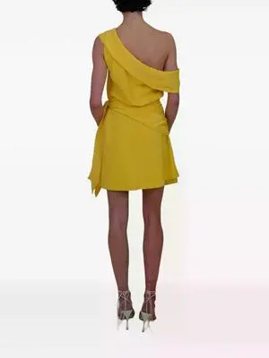 Azeeza Kavari One-shoulder Mini Dress - Yellow