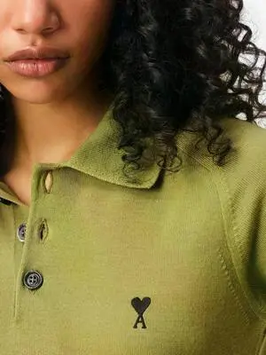 AMI Paris De Coeur Polo Shirt - Green