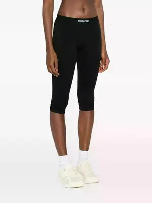 TOM FORD Logo-waistband Trousers - Black