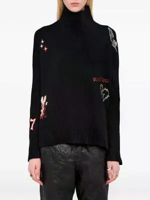 Zadig&Voltaire Bleeza Embroidered Sweater