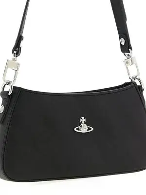 VIVIENNE WESTWOOD Tasha Logo-detail Shoulder Bag - Black