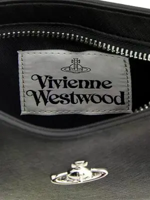 VIVIENNE WESTWOOD Tasha Logo-detail Shoulder Bag - Black