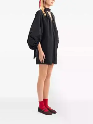 GEMY MAALOUF V-neck Puff Sleeve Dress