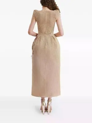 GEMY MAALOUF Openwork Midi Dress
