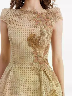 GEMY MAALOUF Openwork Midi Dress